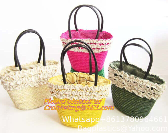 Fashion Straw Beach Bag Summer Weave Woven Women Shoulder Bags Straw ...